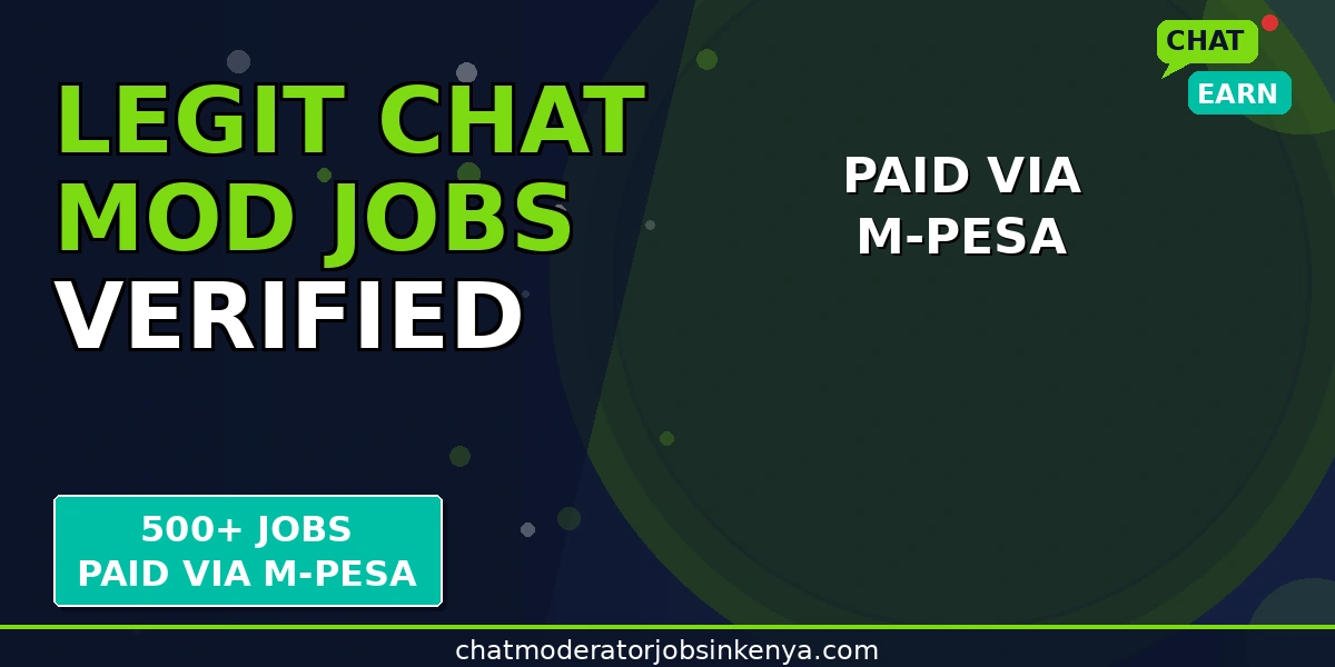 Chat Moderator Jobs in Kenya: 5 Legit Chat Moderation Companies That ...
